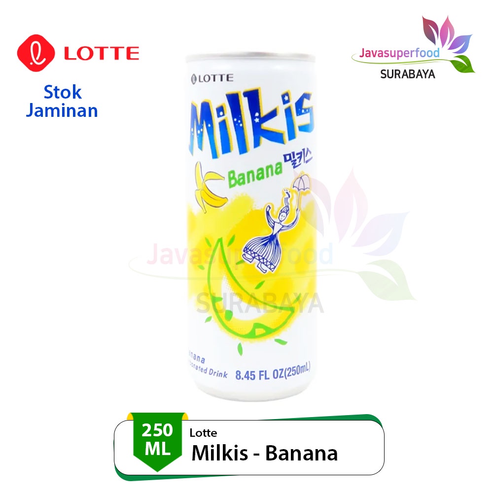 Jual Lotte Milkis Banana 250ml/Susu Soda Rasa Pisang | Shopee Indonesia