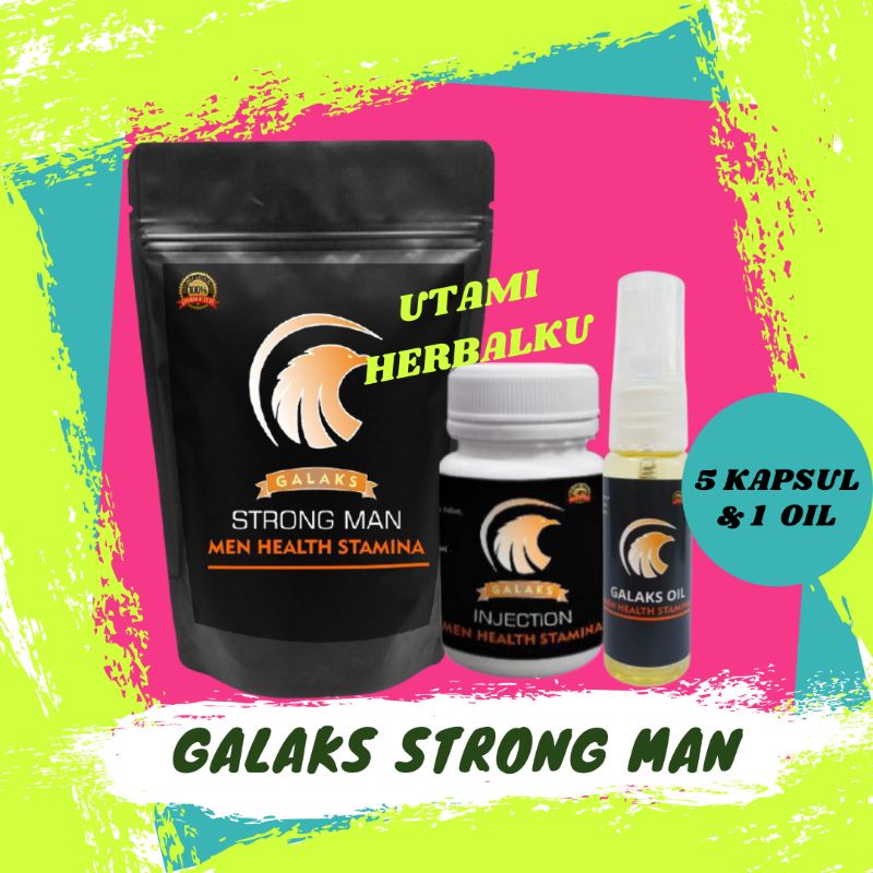 Jual Galaks Strong Man dan Galaks Oil Original - Paket 5 Kapsul & 1 kapsul | Shopee Indonesia