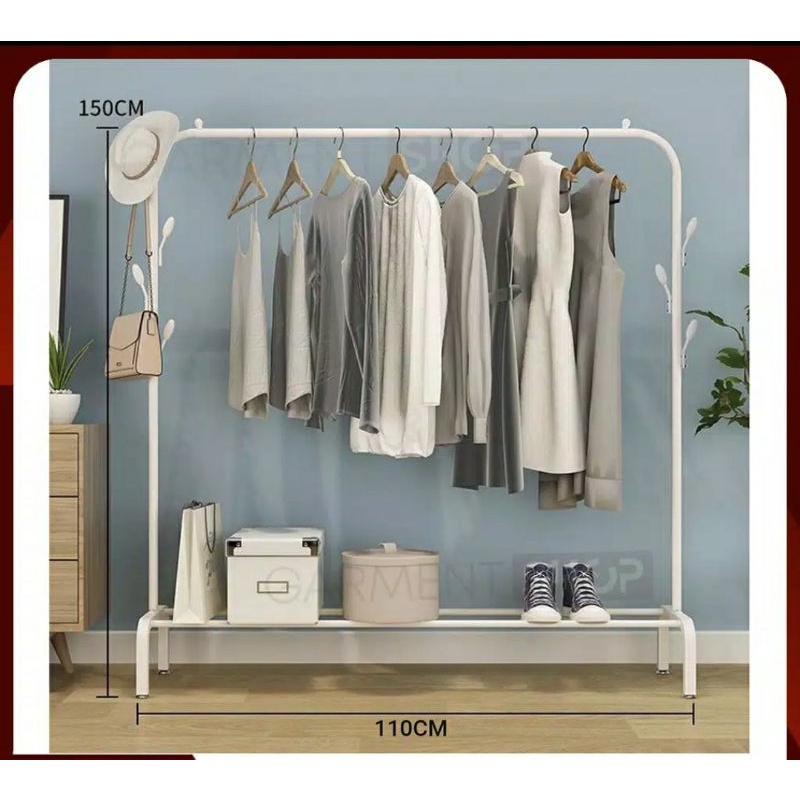 Jual Stand Hanger Gawang Besi Kuat Putih Display Gawang | Shopee Indonesia