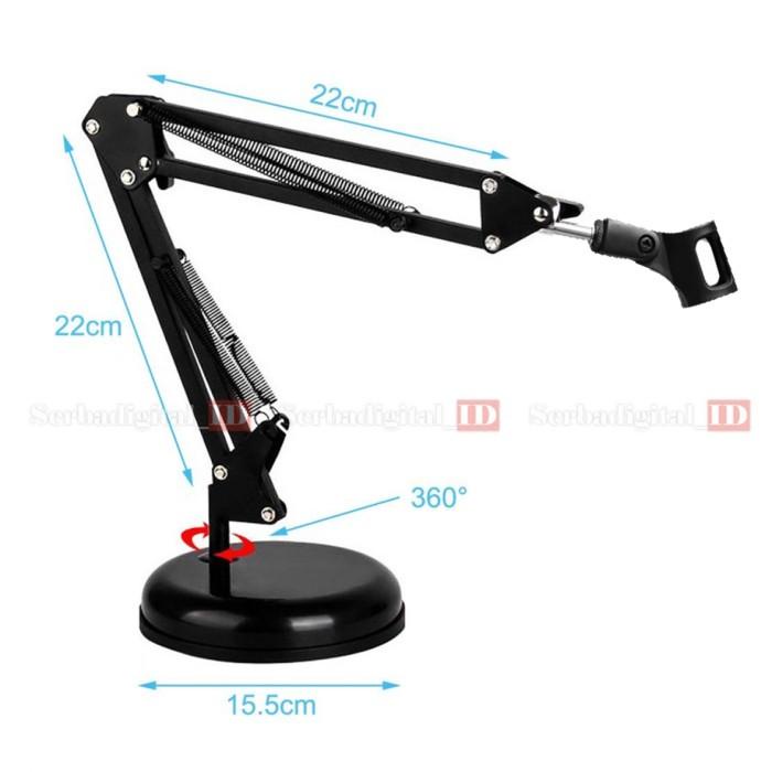 Jual Stand Mic / Hp / Camera / LED Light Meja Overhead Boom Arm Foto ...