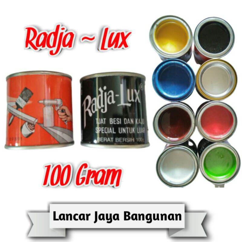 Jual CAT KAYU / CAT BESI RADJA LUX 100 GRAM | Shopee Indonesia