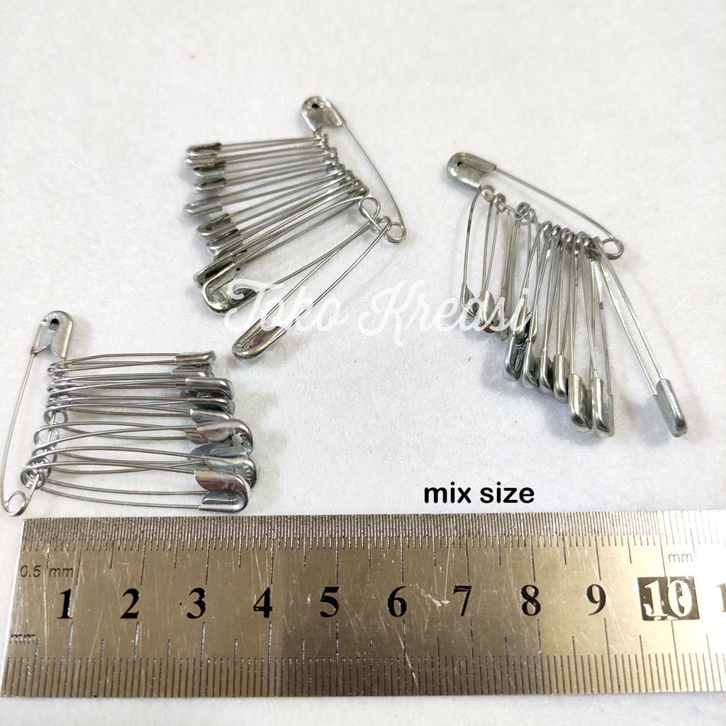 Jual Peniti Mix Size / Safety Pins | Shopee Indonesia