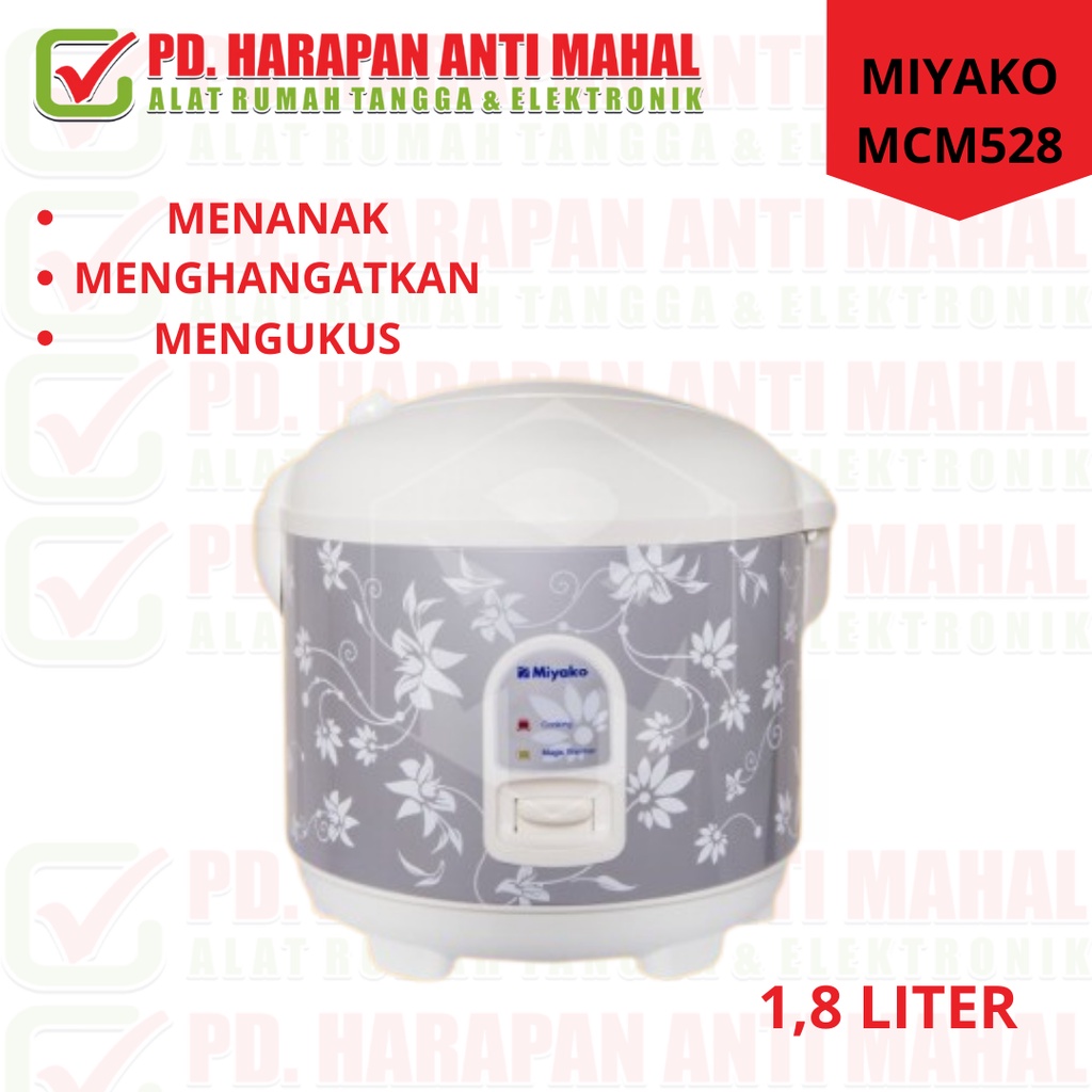 Jual MAGIC COM MIYAKO MCM528/ PENANAK NASI MIYAKO MCM 528/ MAGIC COM ...