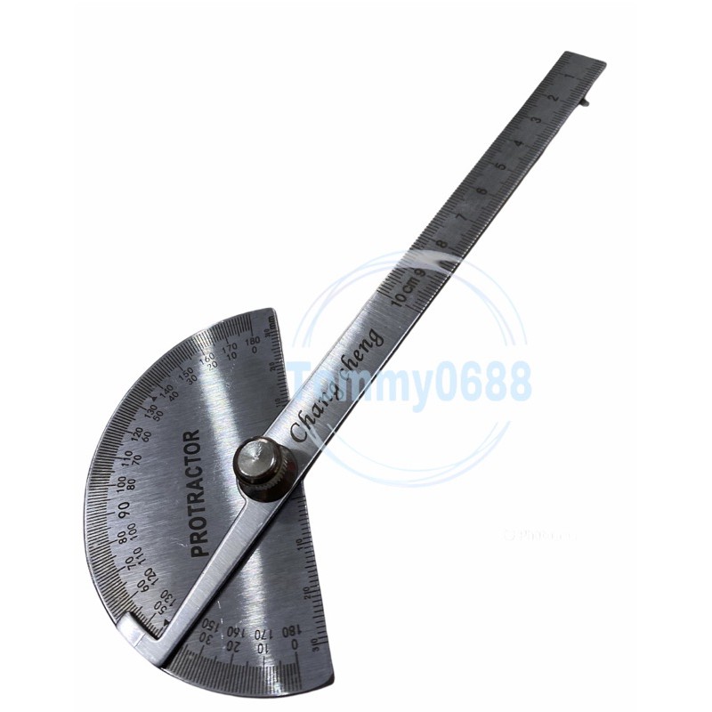 Jual PENGGARIS ROTASI BUSUR 180 DERAJAT STAINLESS PROTRACTOR ALAT UKUR ...
