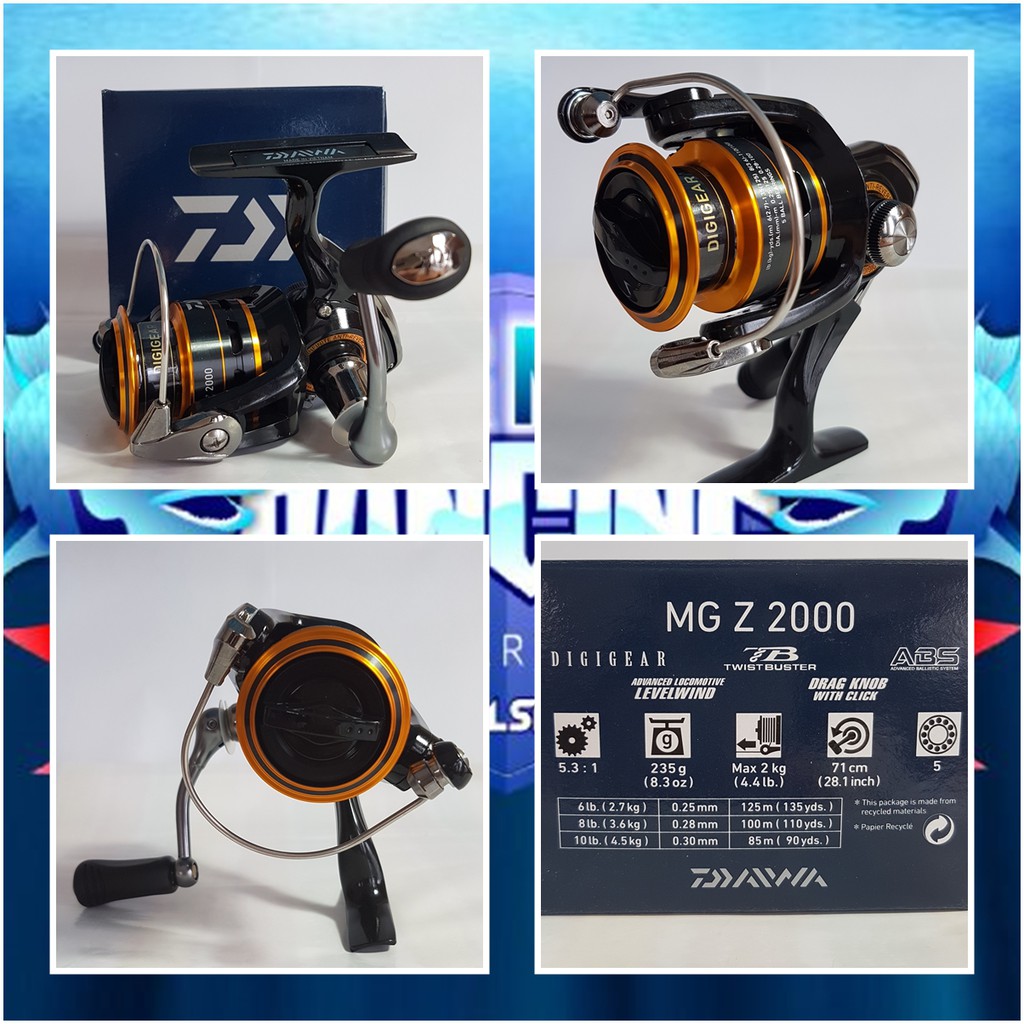 Jual Reel Spinning DAIWA MG Z 2000, MG Z 2500, MG Z 3000 | Shopee Indonesia
