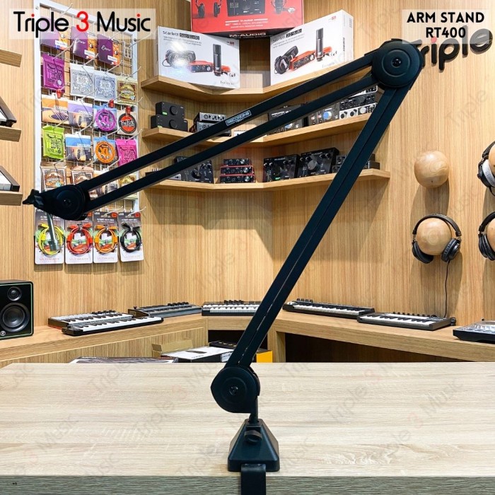 Jual RECORDING TECH RT400 PREMIUM ARM STAND MIC ROBOT MEJA MIRIP RODE ...