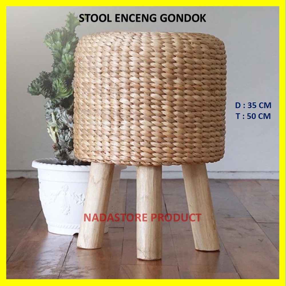 Jual STOOL ENCENG GONDOK / DINGKLIK / KURSI JAMUR / KURSI MINI / DRUM ...