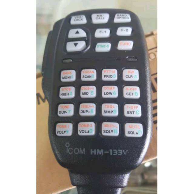 Jual Mic Original Icom HM 133V / Mic Icom 2300 / HM133V / Mic Ori Icom ...
