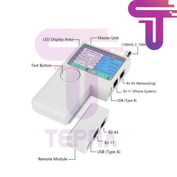 Jual Remote Cable Tester 4In 1 Multi Lan Tester Rj45, Rj11, Usb & Bnc ...