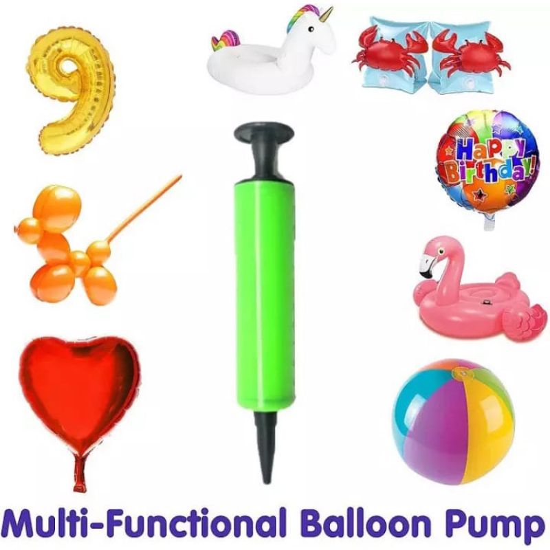 Jual Pompa Balon Tangan Pelampung Ban Alat Pompa Tiup Angin Balloon ...