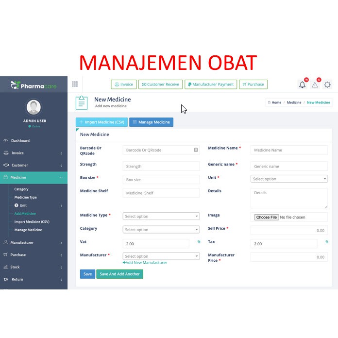 Jual Aplikasi POS Apotik Farmasi Obat Lengkap berbasis web php ...