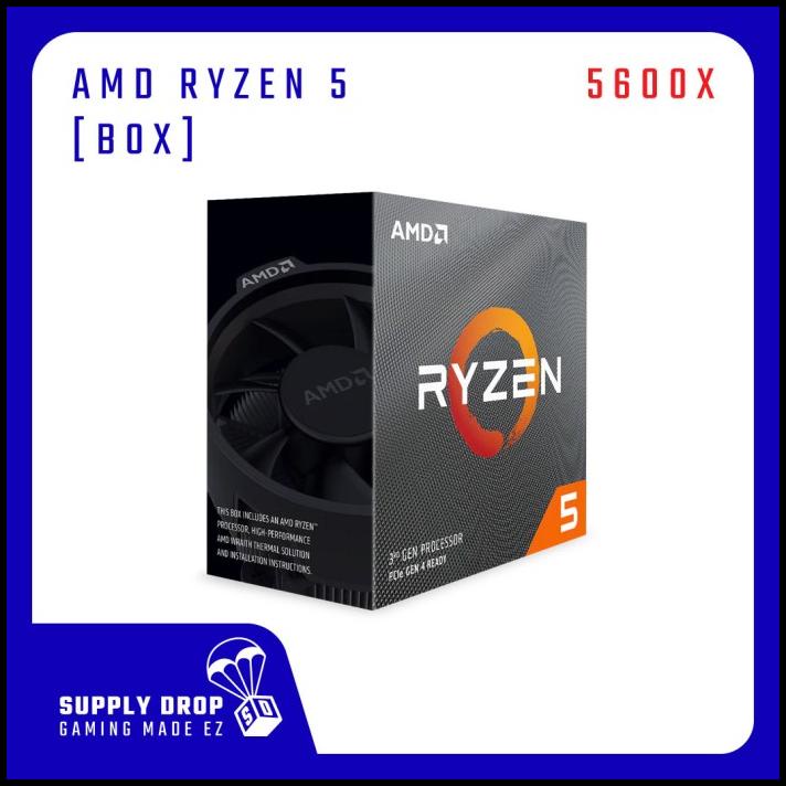 Jual Processor Amd Ryzen 5 5600X 3.7Ghz 65W 6 Core [Box] + Wraith Cooler | Shopee Indonesia