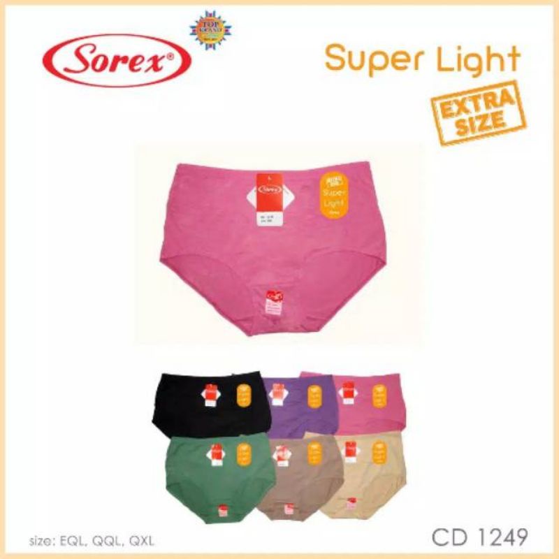 Jual SOREX Cd Wanita BIG SIZE 1249 Cotton Stretch Super Light | Shopee ...