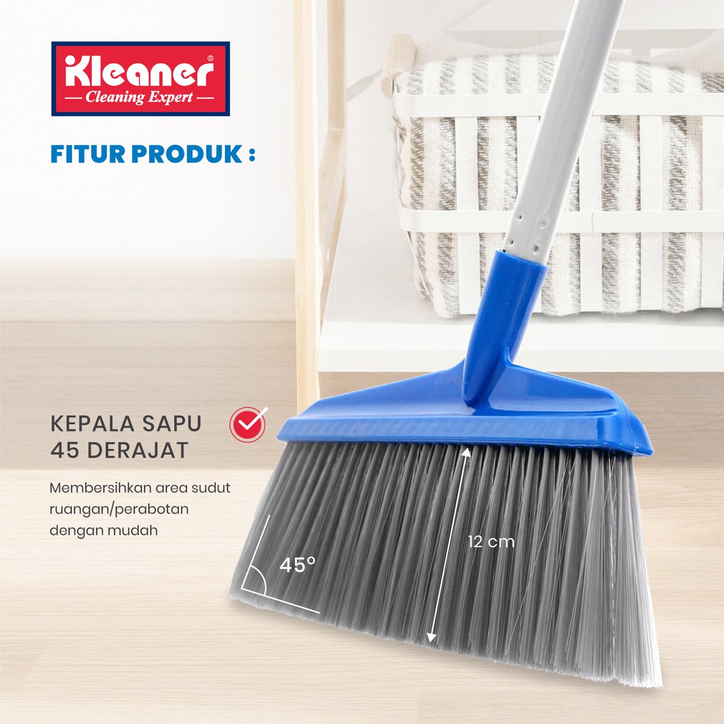 Jual Kleaner Sapu Lantai dan Pengki 1 Set Lengkap Dengan Handle Broom ...