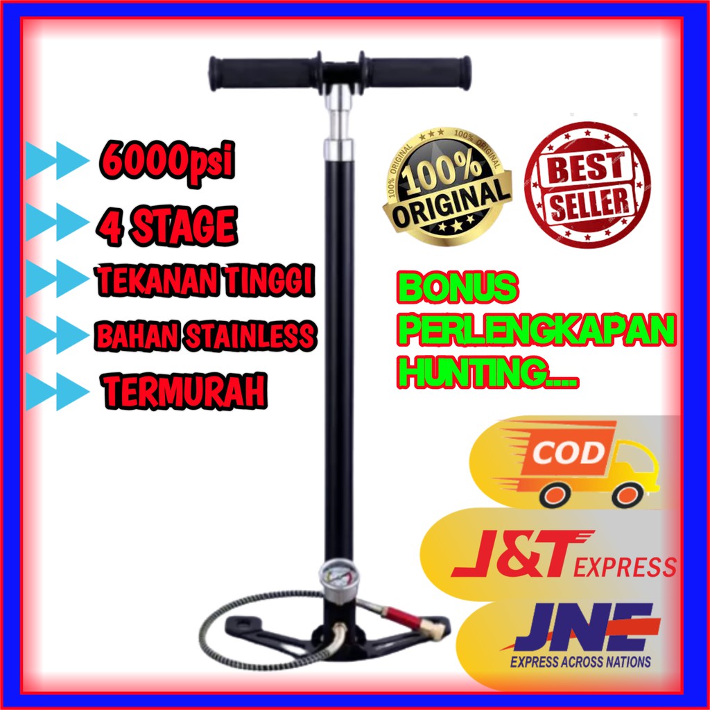 Jual POMPA PCP 6000 PSI 4 STAGE MANOMETER BESAR | Shopee Indonesia