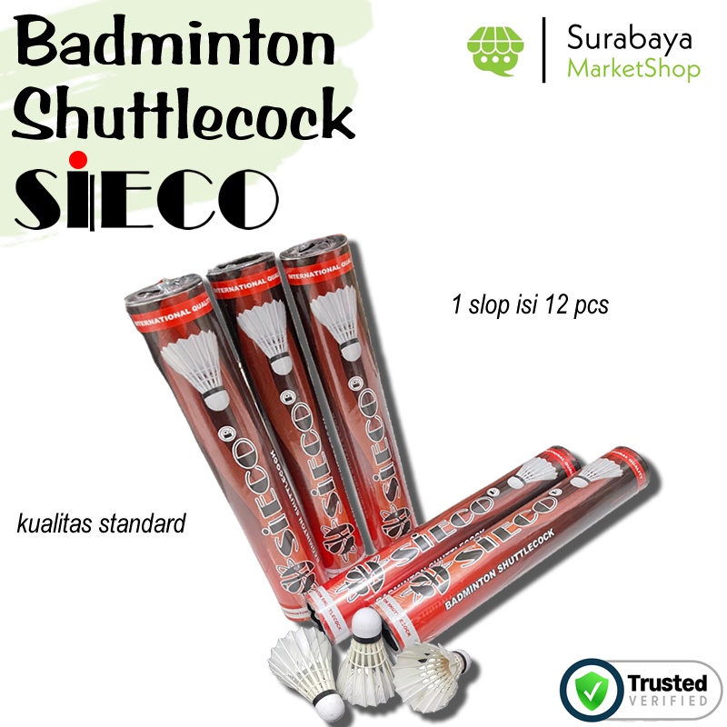 Jual Kok Bulu Tangkis Badminton Shuttlecock Sieco 1 Slop | Shopee Indonesia