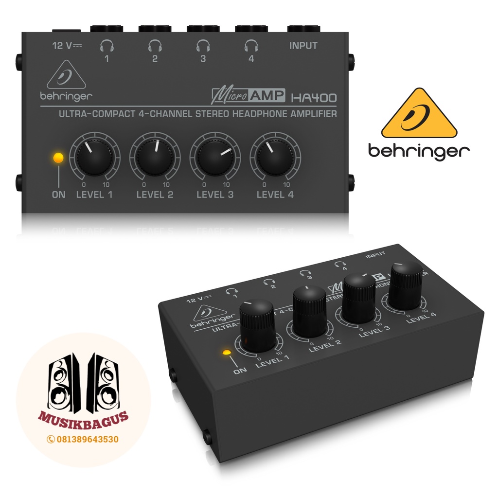Jual BEHRINGER MICROAMP HA400 / HA 400 / HA-400 Headphone Amplifier ...