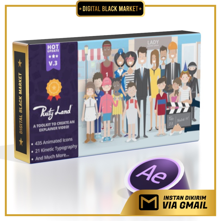 Jual ID1542 - Motion Factory Pixity Land Character Animation Explainer ...