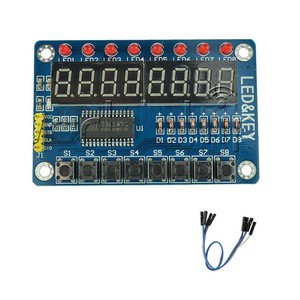 Jual 8-Bit Digital LED Tube 8-Bit TM1638 8 Key Display Module For Arduino | Shopee Indonesia