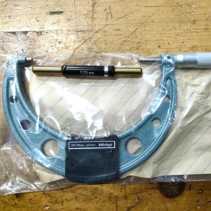 Jual MICROMETER MITUTOYO 125-150MM RANGE 0.01MM ORIGINAL MADE IN JAPAN ...