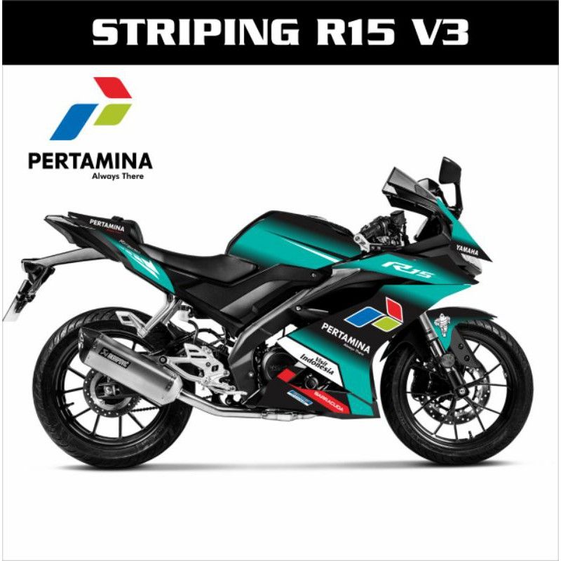 Jual Striping R15 V3/Striping Sticker Variasi Body Motor R15 Pertamina ...