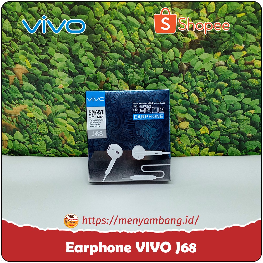 Jual 41459 | Handsfre VIVO J68 | Earphone Vivo J68 | Shopee Indonesia