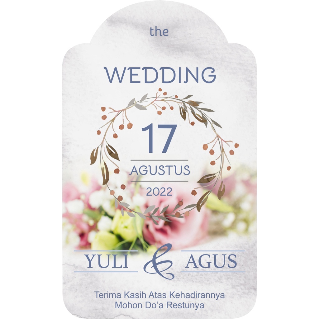 Jual Hang Tag Souvenir Wedding - Label Thank You Souvenir Pernikahan ...