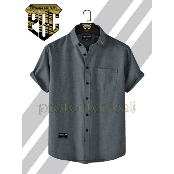 Jual BAJU KEMEJA PRIA POLOSAN ABU BOY DISTRO HUMBLE TOP MAN LENGAN ...