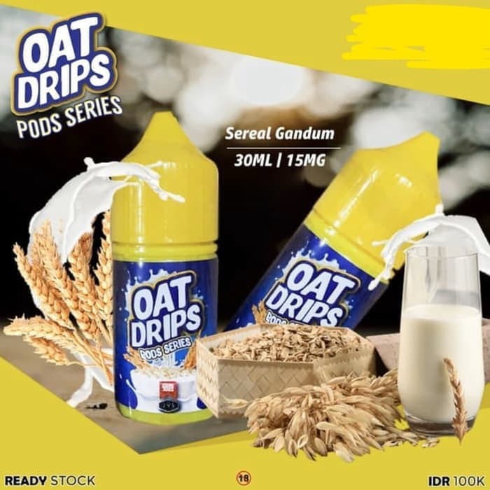 Jual LIQUID OAT DRIPS V1 MILKY OAT POD SALT JVS STEAM QUEEN JUICE ...