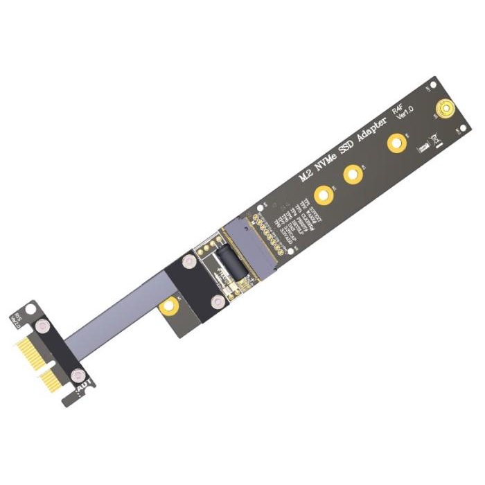 Jual M.2 M Key Nvme Ssd To Pci-E Pcie X1 Adapter Riser Card Flexible ...