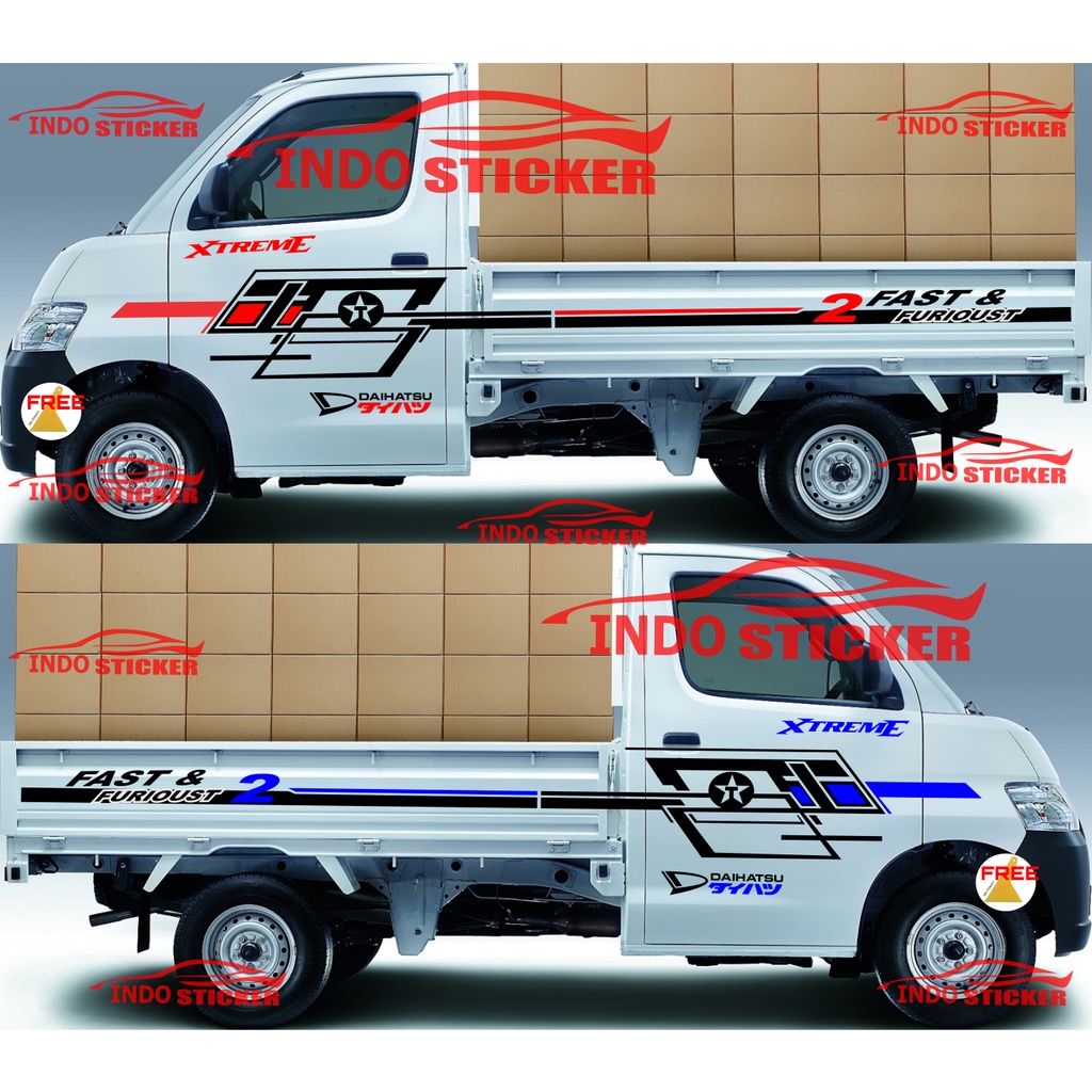 Jual STRIPING STICKER STIKER PICK UP GRANMAX STIKER MOBIL DAIHATSU ...
