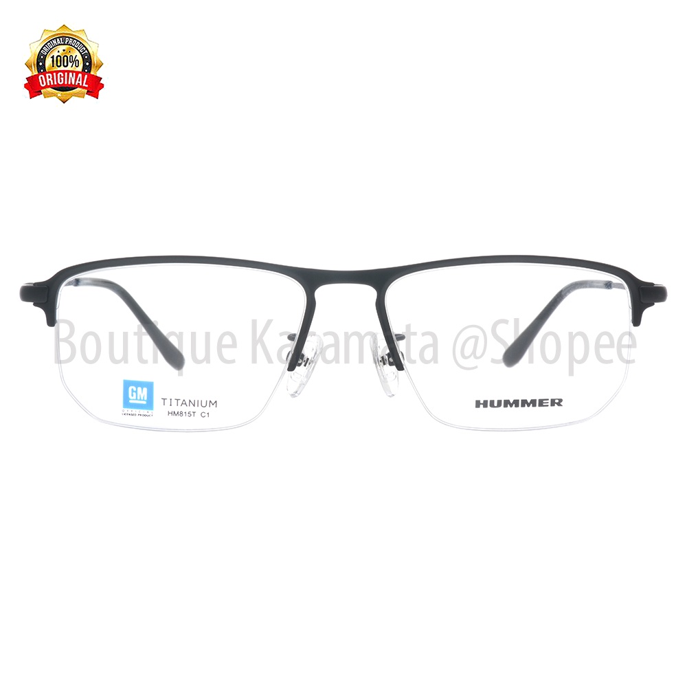 Jual Frame Kacamata Hummer Original Titanium HM815T-C1 | Shopee Indonesia