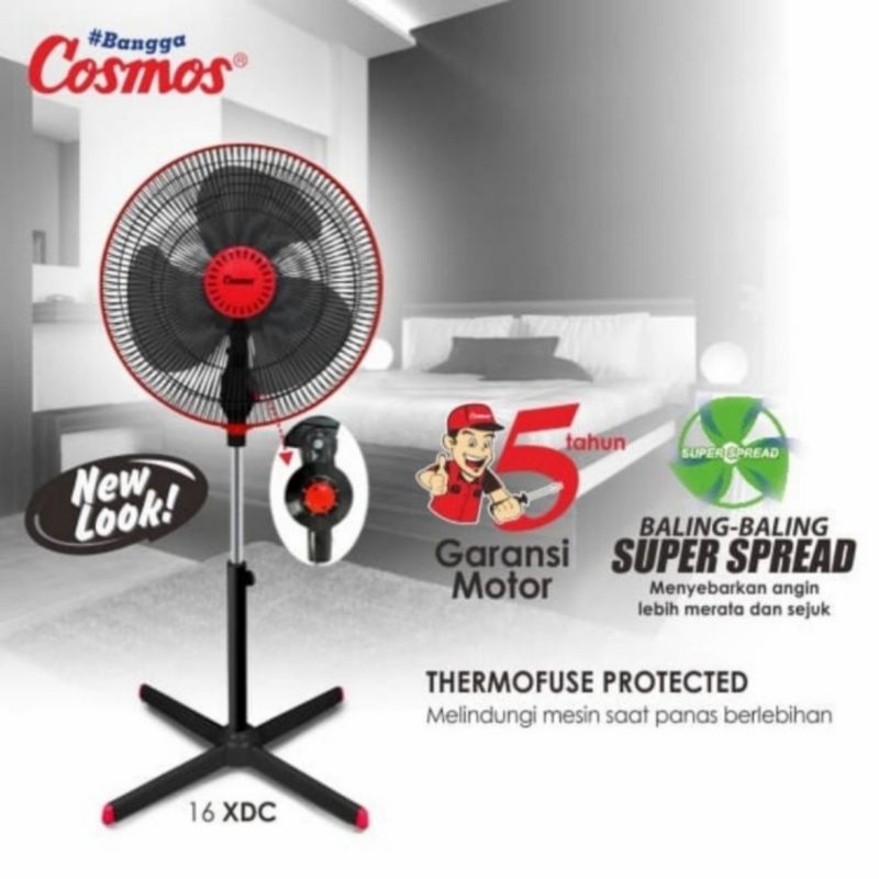 Jual COSMOS STAND FAN 16-XDC / KIPAS ANGIN COSMOS 16 XDC / 16XDC ...