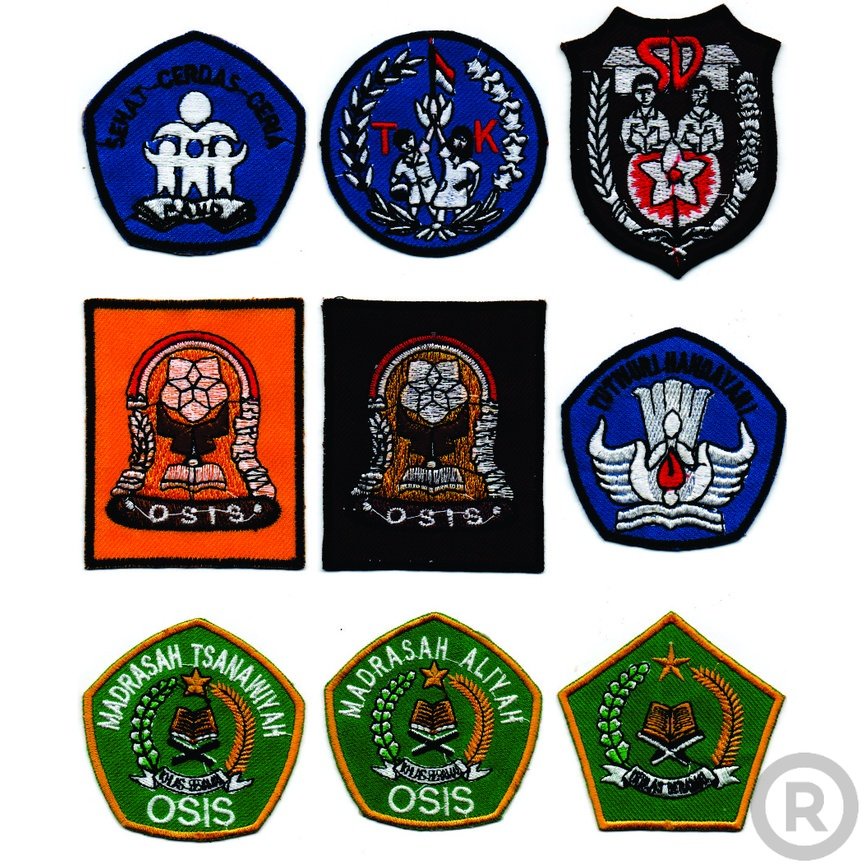 Jual Bordir, Badge, Bet, Pacth, Emblem Logo PAUD,TK, OSIS SD, SMP, SMA ...