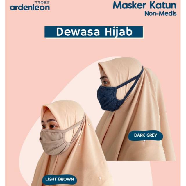 Jual ARDENLEON Masker Katun Non Medis - HIJAB | Shopee Indonesia