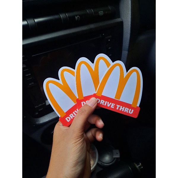 Jual New - Stiker drive thru mcd untuk motor edisi 2023 | Shopee Indonesia