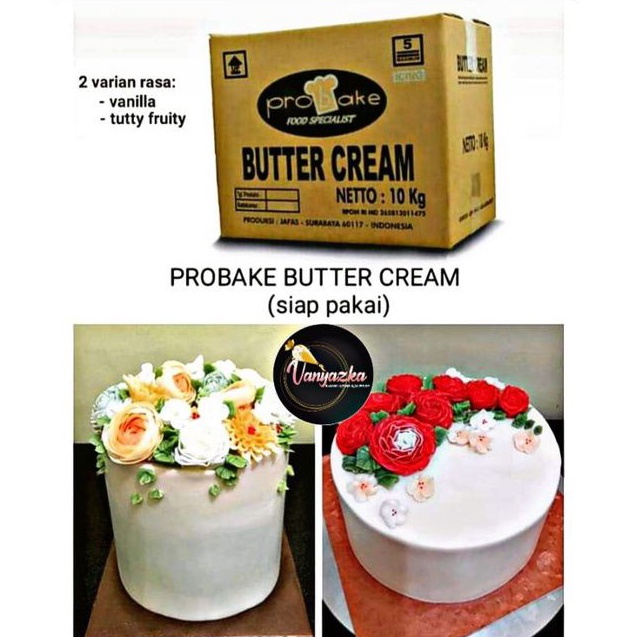 Jual 1 karton Buttercream siap pakai Probake 10kg | Shopee Indonesia