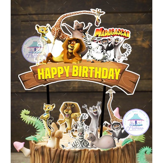 Jual MADAGASCAR CAKE TOPPER | Shopee Indonesia
