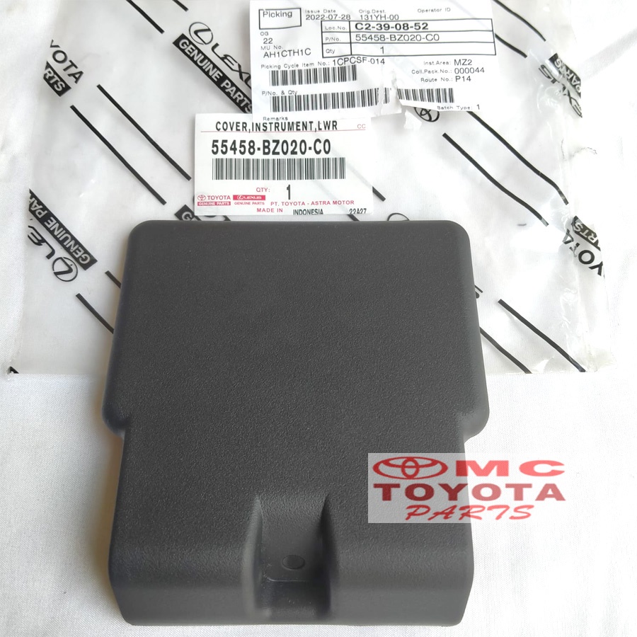 Jual Cover Tutup Dashboard Bawah Stir Avanza Xenia 55458-BZ020-C0 ... Jual Cover Tutup Dashboard Bawah Stir Avanza Xenia 55458-BZ020-C0 ...