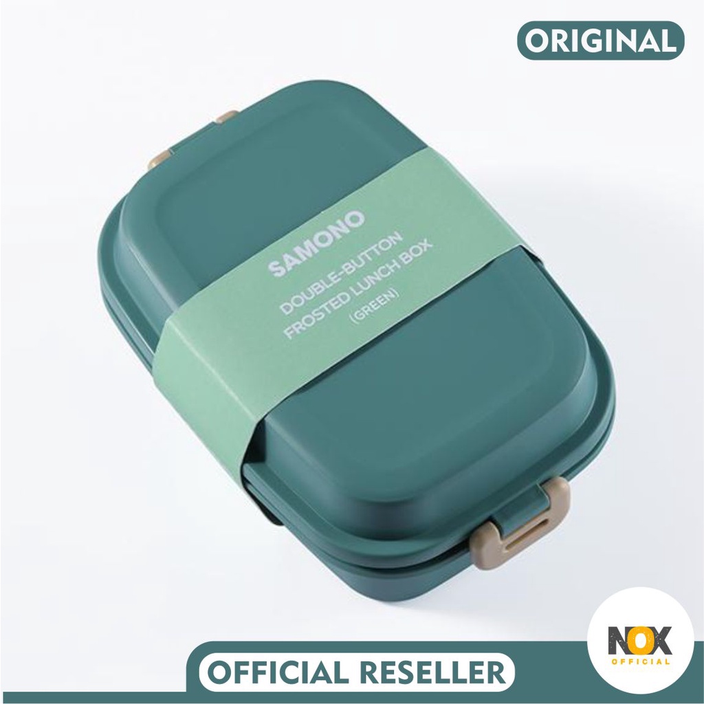 Jual Lunch Box Kotak Bekal Samono 2 tingkat anti tumpah foodgrade | Shopee Indonesia