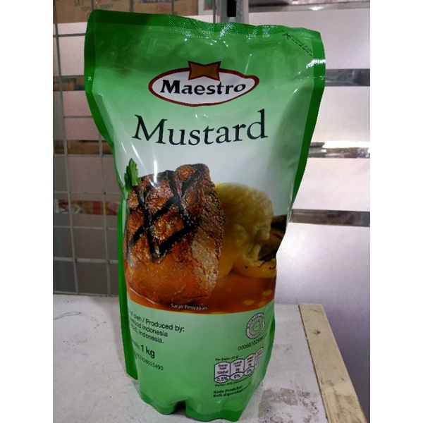 Jual MAESTRO MUSTARD 1KG DIGUNAKAN SEBAGAI SAUS UNTUK SALAD, SANDWICH ...