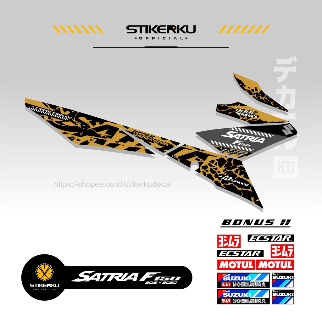Jual SUZUKI SATRIA FU 150 / STICKER / STRIPING / SATRIA FU / INJEKSI ...