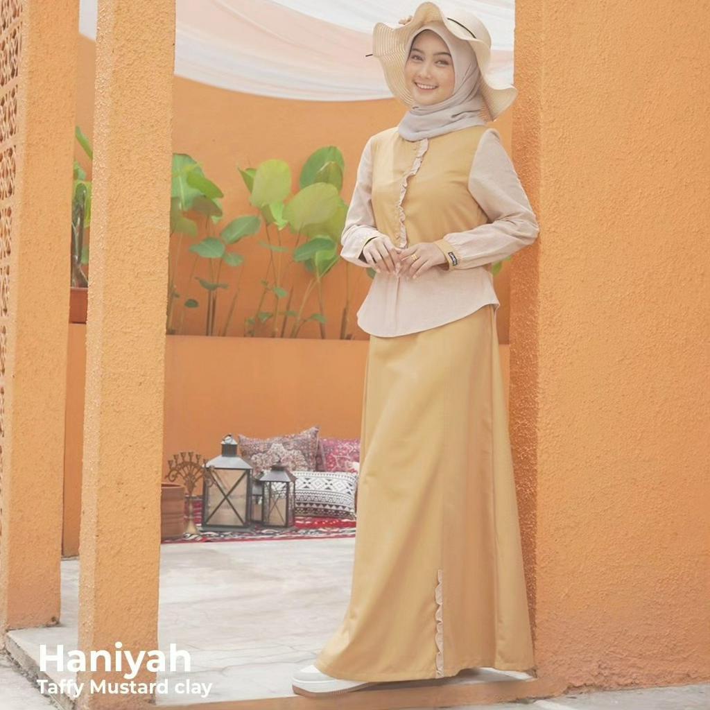 Jual GAMIS KATUN UPMORE HANIYAH TAFFY MUSTARD, ROSE TAN, PATRICIAN ...