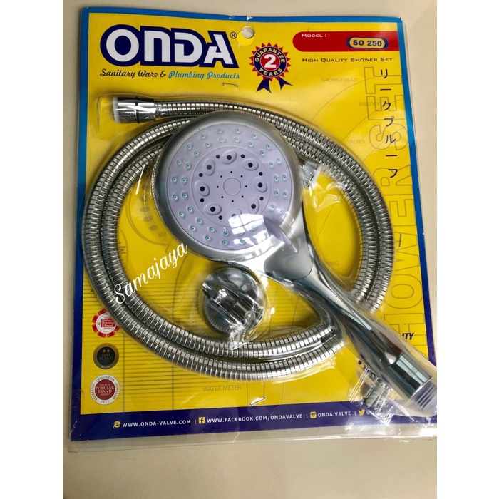 Jual Paket Shower Mandi Onda SO 250 + kran cabang K406. shower set ...
