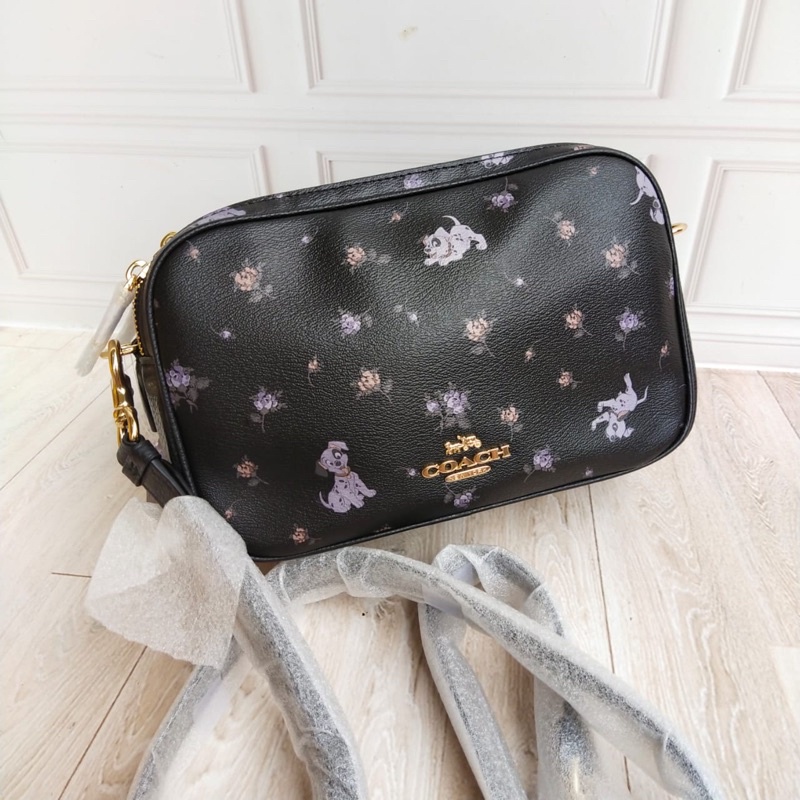 Jual Coach jess camera bag double zip dalmation | Shopee Indonesia