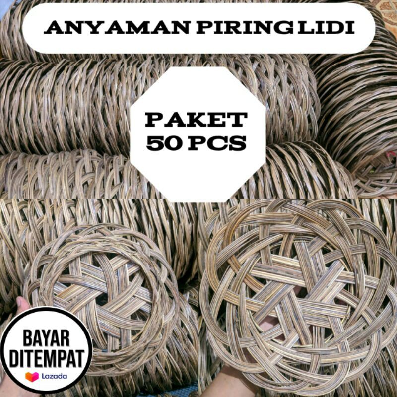 Jual PIRING ANYAMAN LIDI | PIRING HAJATAN | PIRING TRADISIONAL | PIRING ...