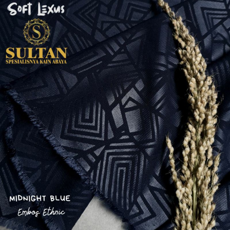 Jual 50CM EMBOS ETHNIC SOFT LEXINA MIDNIGHT BLUE KAIN ABAYA SULTAN ...