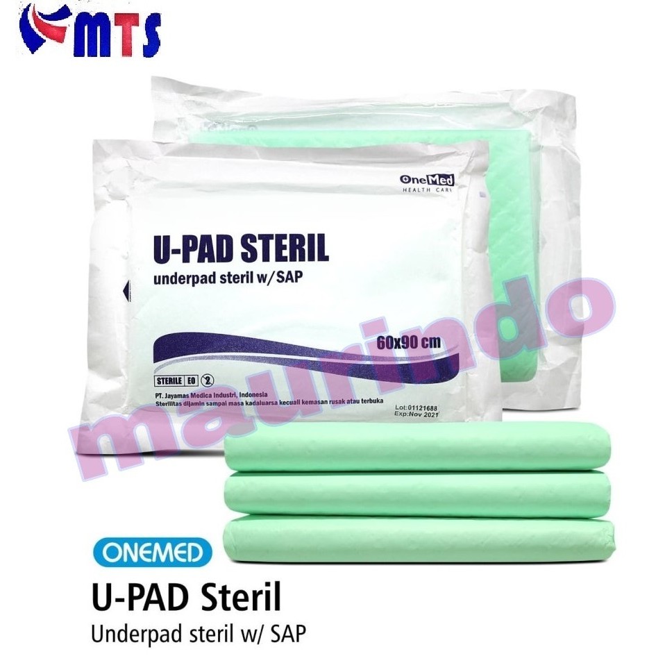 Jual COD - Onemed Underpad Upad Steril 60 x 90 cm Pack Isi 10 Upads 10 ...