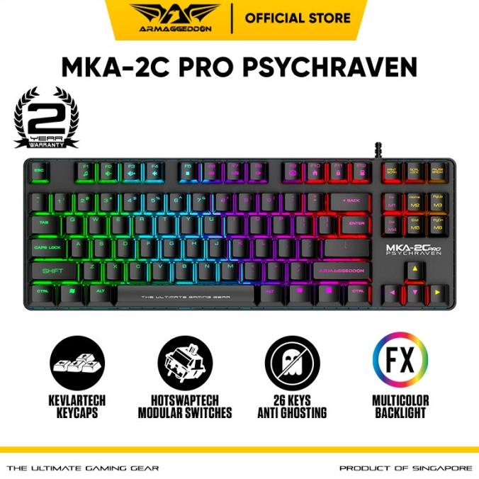 Jual AKSESORIS PC GAMING ARMAGGEDDON MECHANICAL GAMING KEYBOARD MKA 2C ...