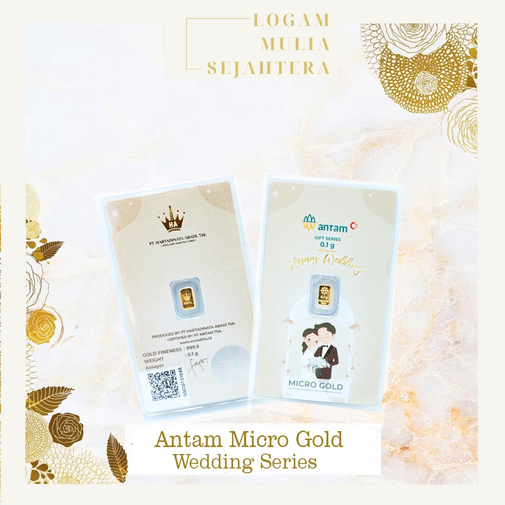 Jual LOGAM MULIA ANTAM WEDDING INTERNATIONAL 1 (MICRO GOLD/EMASKITA ...
